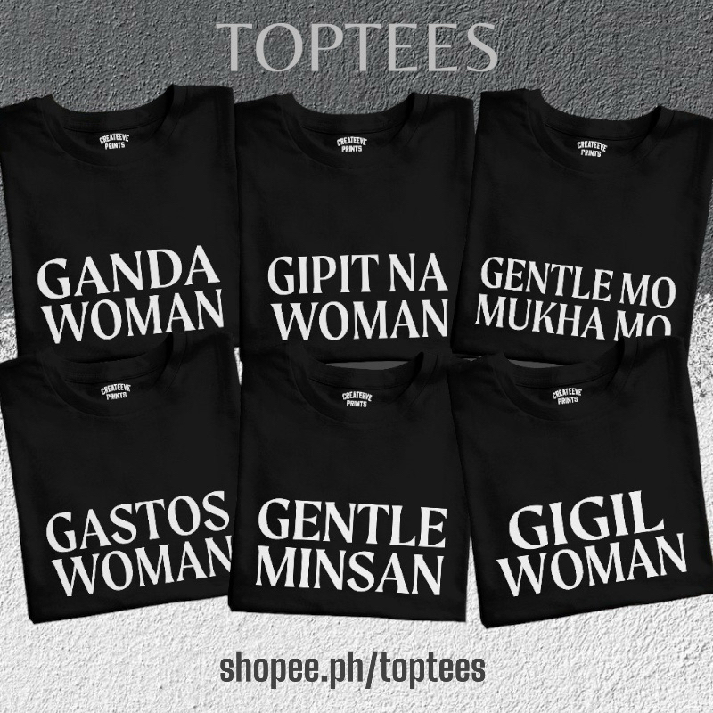 6 DESIGN GANDA WOMAN Inspired Cotton Shirt Unisex | Shopee Philippines
