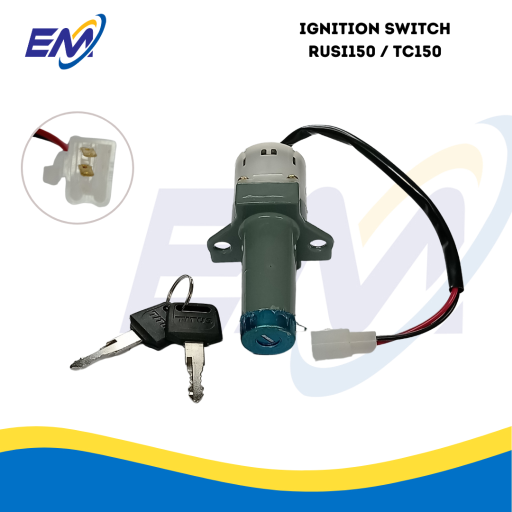 IGNITION SWITCH RUSI150 / TC150 [2 WIRES] - TITUS | Shopee Philippines