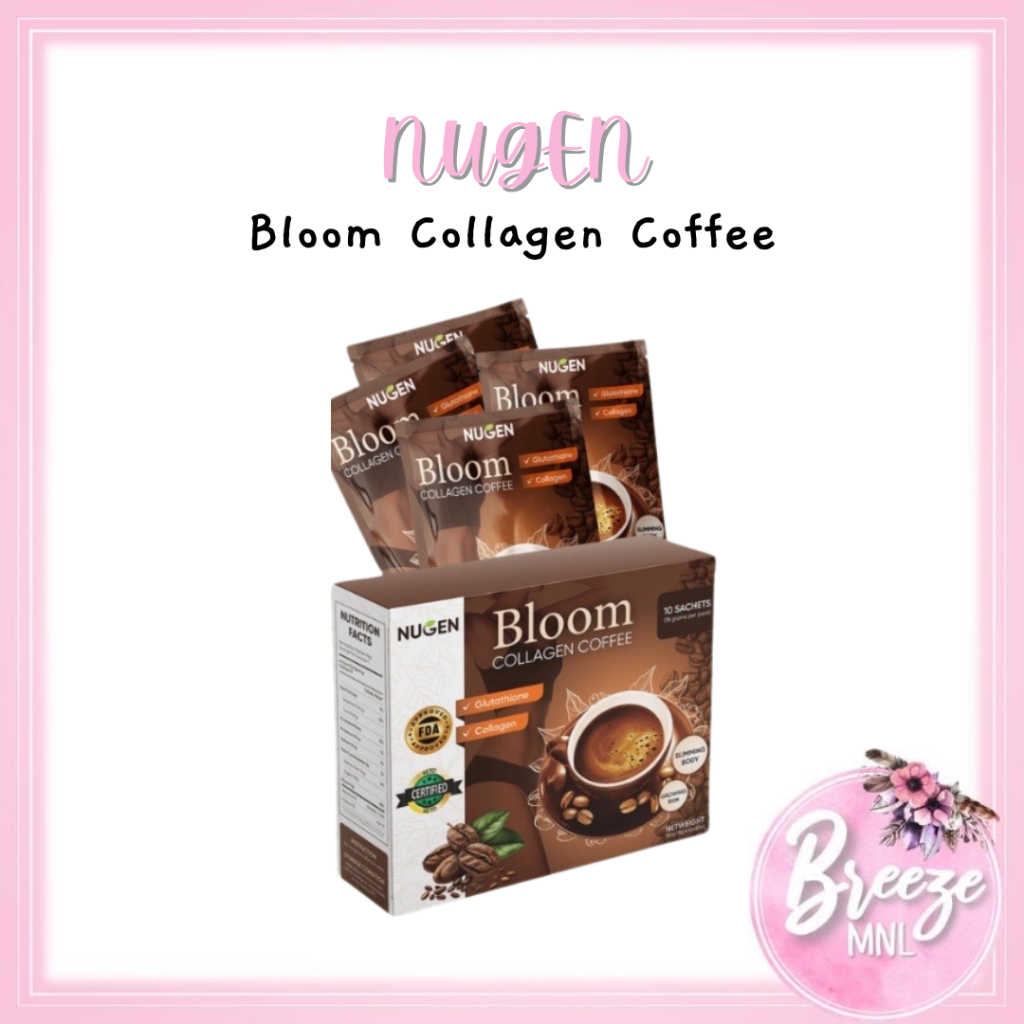 Nugen Bloom Coffee (Collagen Coffee Robusta Glutathione) | Shopee ...