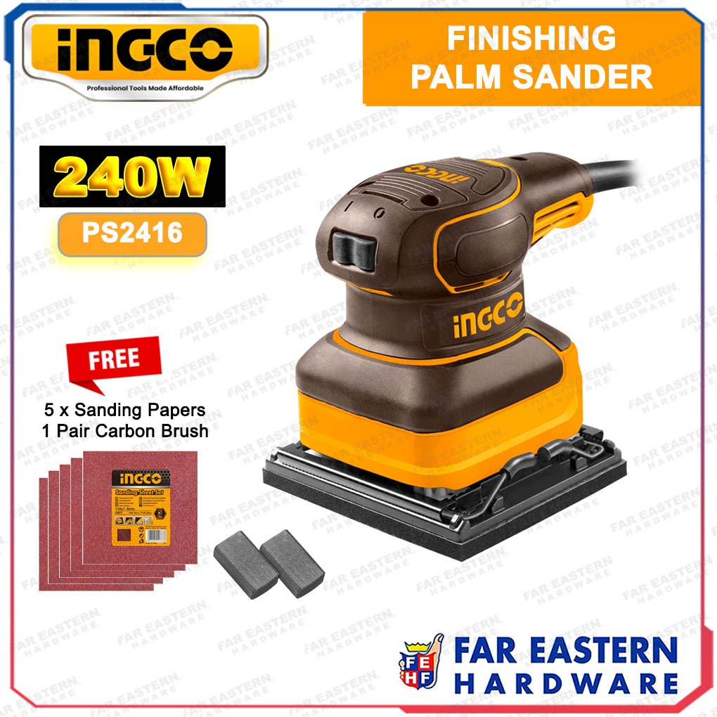 INGCO Finishing Palm Sander 240W PS2416 INPTCD | Shopee Philippines