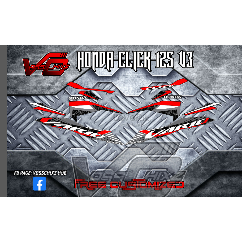 Decals, Sticker for Honda Click V3 Stock Decals | Shopee Philippines