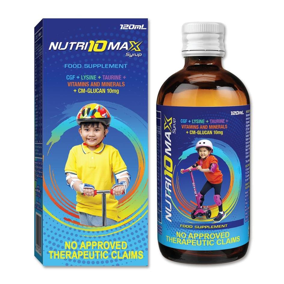NUTRI10MAX 120ml Syrup ( Multivitamins with CM Glucan) | Shopee Philippines