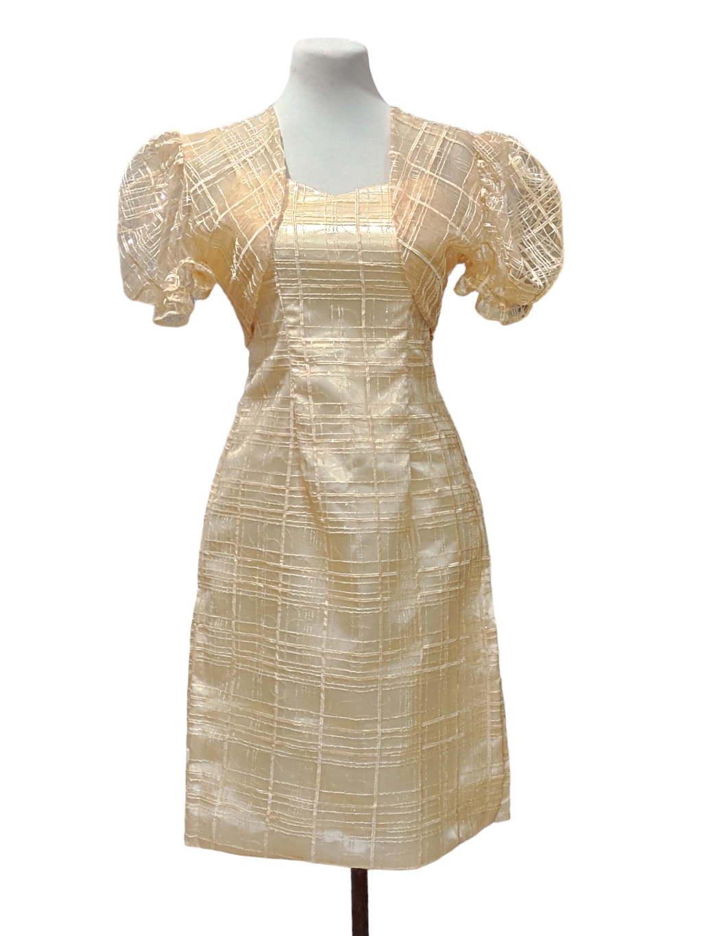 Bolero puff sleeve & Spaghetti Midi Dress Separate | Shopee Philippines