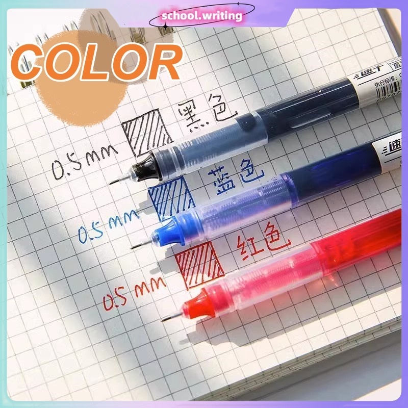 Straight Liquid 0.5mm Gel Pen Quick-Drying Rollerball Neutral Pen ...