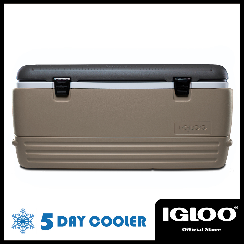 Igloo Maxcold Latitude 120 Qt. Cooler (Sandstone/Carbonite)(50360 ...