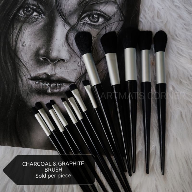 (per piece) - CHARCOAL DRAWING SOFT BRUSHES for Artists | Shopee ...