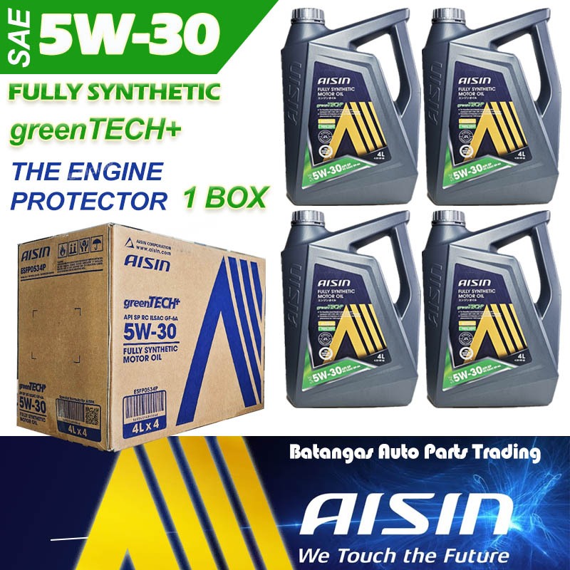AISIN 5W-30 FULLY SYNTHETIC MOTOR OIL 1 BOX THE ENGINE PROTECTOR ...