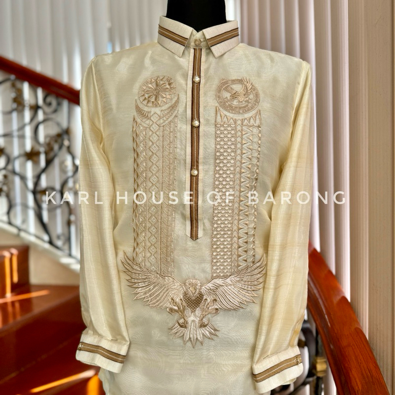BARONG TAGALOG EAGLE DESIGN/ AGUILA BARONG WITH or WITHOUT AGLE'S CLUB ...