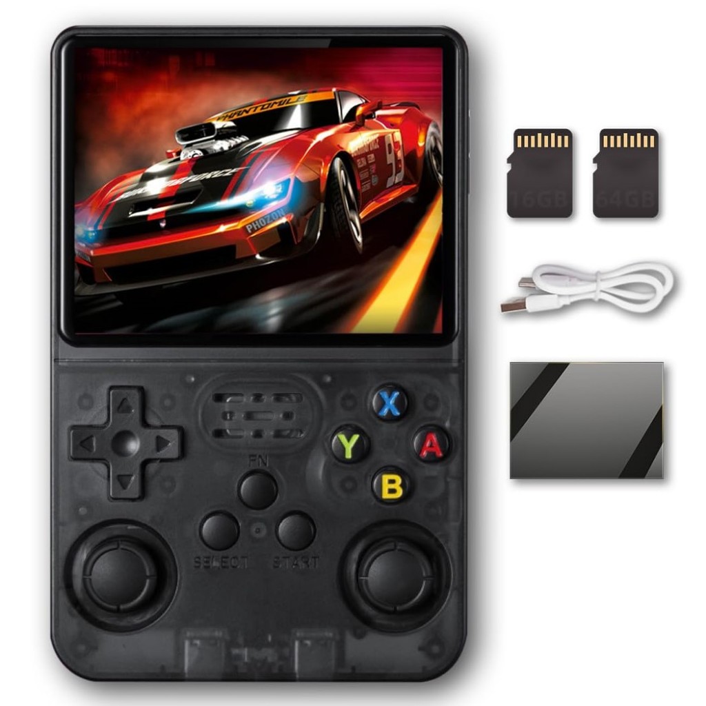 R36S Retro Handheld Video GAME Console (Smoky Black) | Shopee Philippines