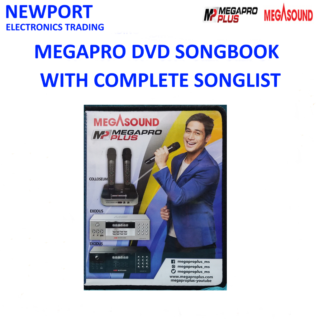 Megapro Plus Megasound DVD Songbook with Complete Songlist, not compatible with Hard Disk Models ...