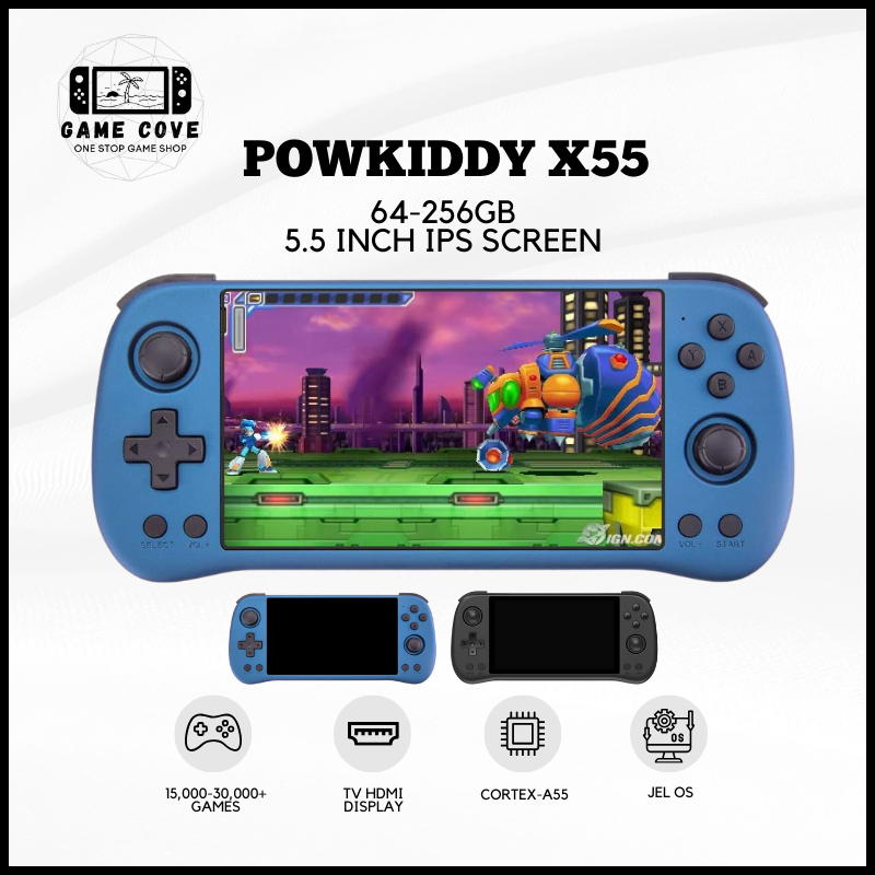 POWKIDDY X55 JELOS [ SAN DISK | Samsung ] Retro Portable Game Console 5 ...