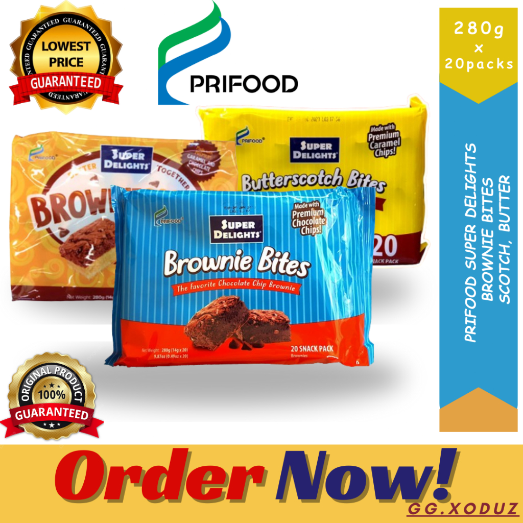 PriFood SUPER DELIGHTS Brownie Bites & BROWNIE BREAK, Scotch, Butter ...