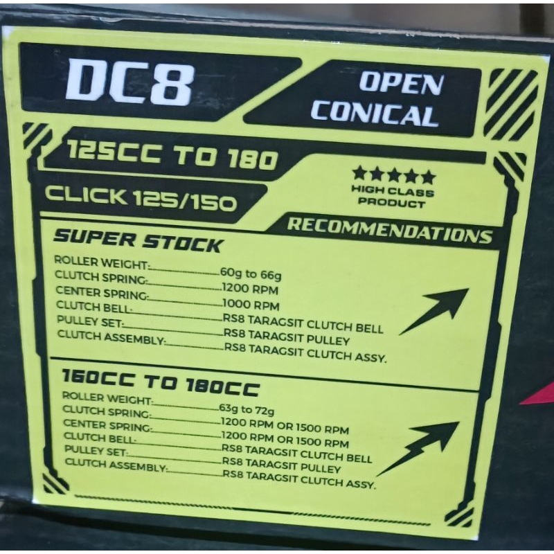 Rs8 Dc8 Pipe Dual Tip Reinforce Aerox Nmax Shopee Philippines