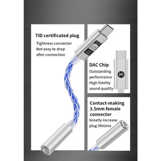 JCALLY JM6 Pro/ProL Dual Chip CX31993+MAX97220 USB Type C to 3.5mm Metal HiFi DAC/Amp Adapter ...