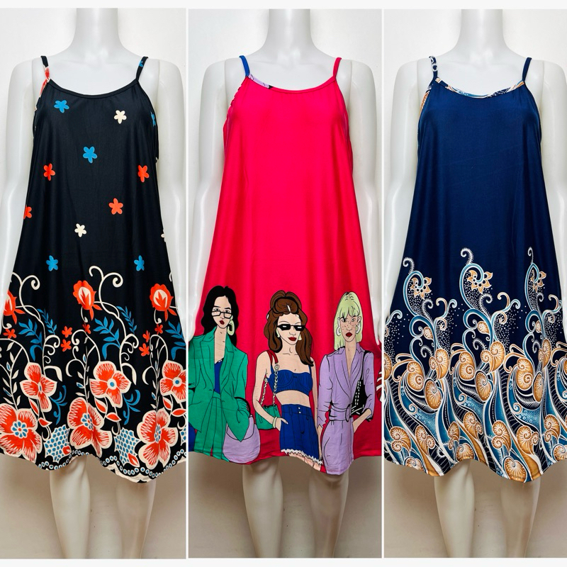 PLUS SIZE PAMBAHAY DASTER | SPAGHETTI DRESS | SEXY DUSTER | Shopee ...