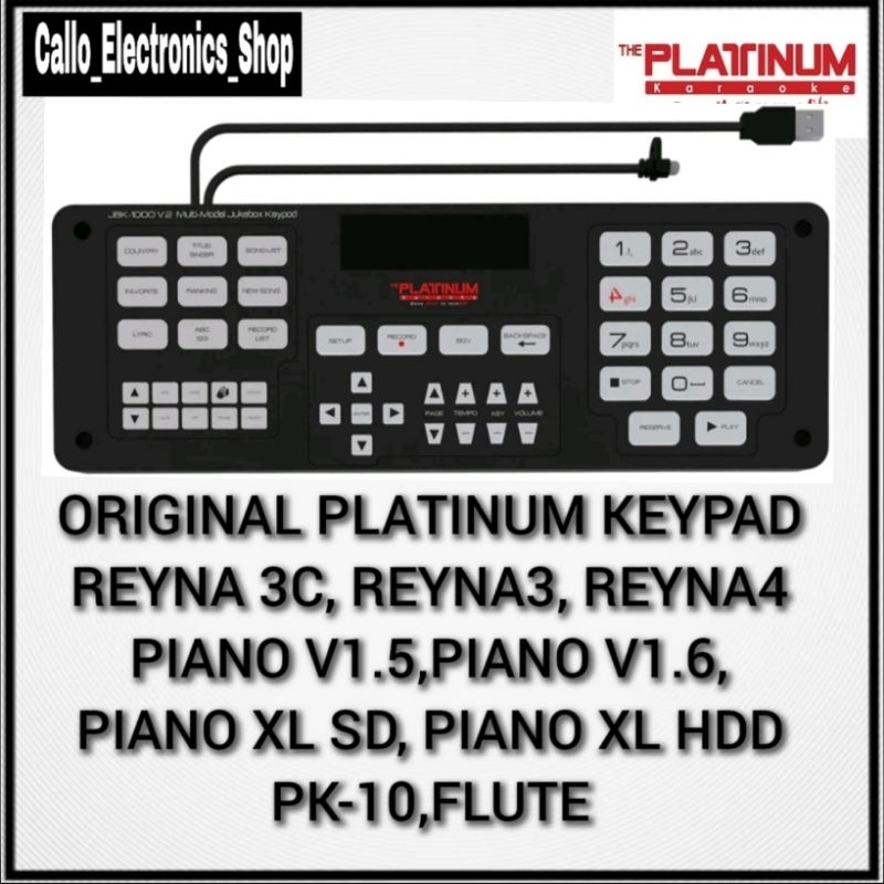 Original Platinum Jukebox Keypad for Reyna3c/Reyna 3/Reyna 4/Piano ...