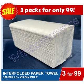 3 FOR 99 Interfolded Paper Towel 150 pulls VIRGIN PULP [Paper Towel ...