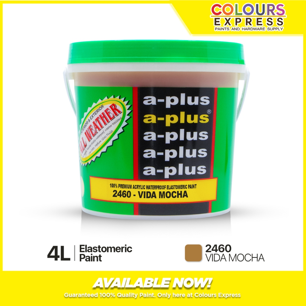 A-Plus All Weather 4L- 2460 Vida Mocha for Interior & Exterior Concrete ...