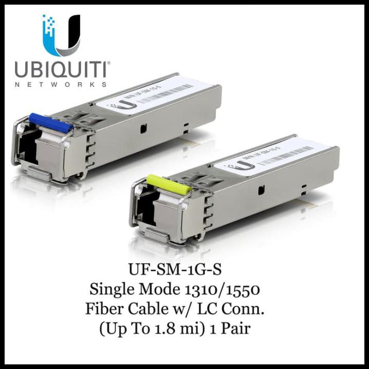 Ubiquiti UF-SM-1G-S / UACC-OM-SM-1G-S-2 Single-Mode Fiber SFP Module / 2 Pack (UACC OM SM 1G S 2 ...