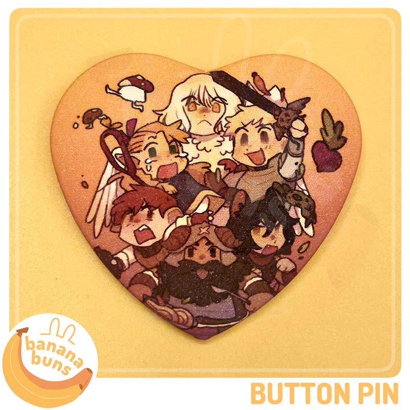 Delicious in Dungeon / Dungeon Meshi / Heart Button Pins | Shopee ...