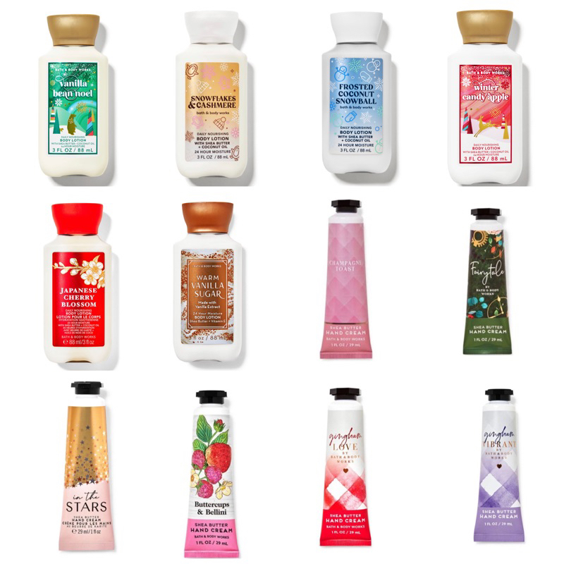 Bath & body works Lotion & hand cream travel size 29ml+88ml | Shopee ...