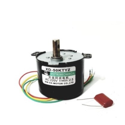 50Ktyz Ac220V 10W 0.5A 2.5R/ Min Permanent Magnet Synchronous Motor Ac Gear Reduction Motor ...