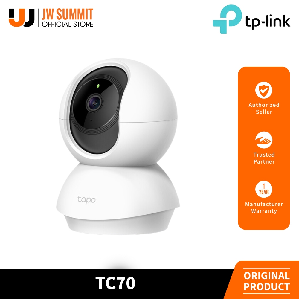 TP-Link Tapo TC70 2MP 360 Pan/Tilt Indoor IP Camera Night Vision Motion ...