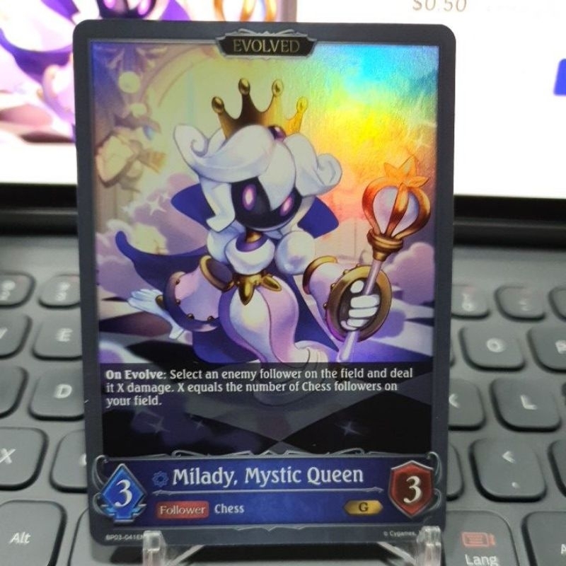 MILADY, MYSTIC QUEEN EVOLVED G BP03 SHADOWVERSE EVOLVE TCG ENGLISH ...