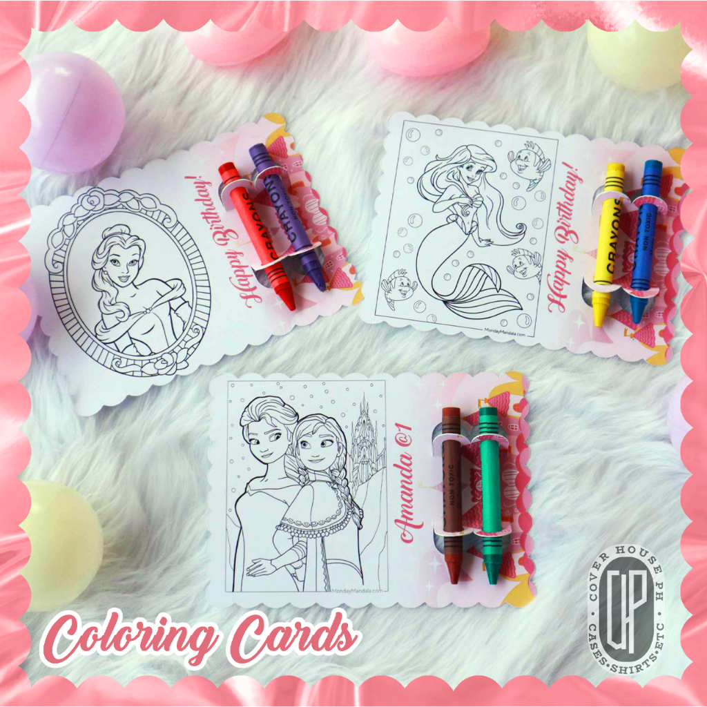 Customize Coloring Card for Kids Coloring Book Loot Bag Activity Book ...