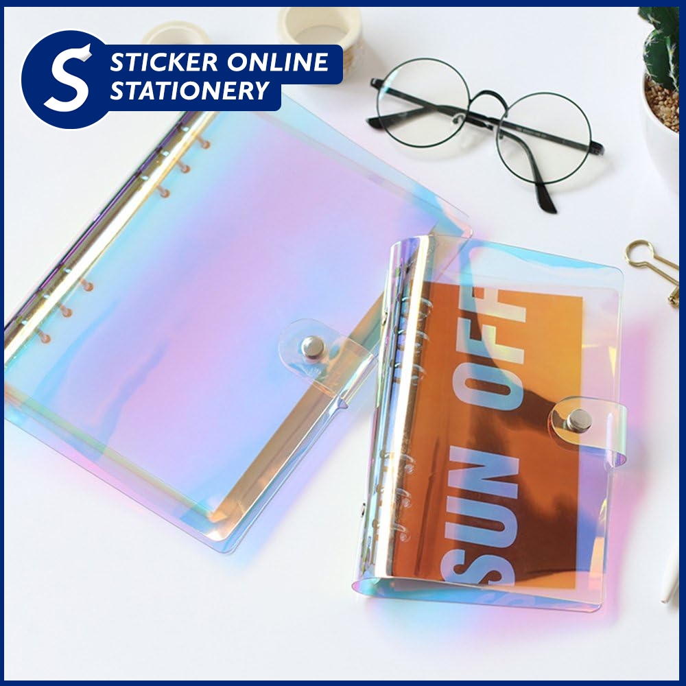 Hologram Binder Notebook (A5/A6) PVC 45sheets Refill Paper Loose Leaf ...