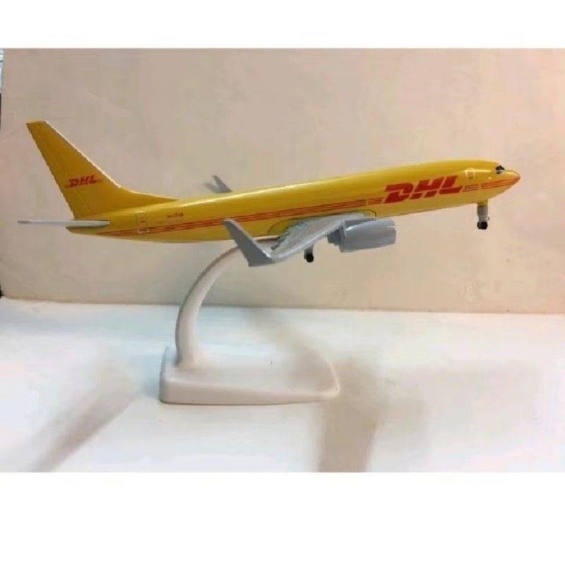 DHL 8INCHES diecast airplane with landing gear | Shopee Philippines