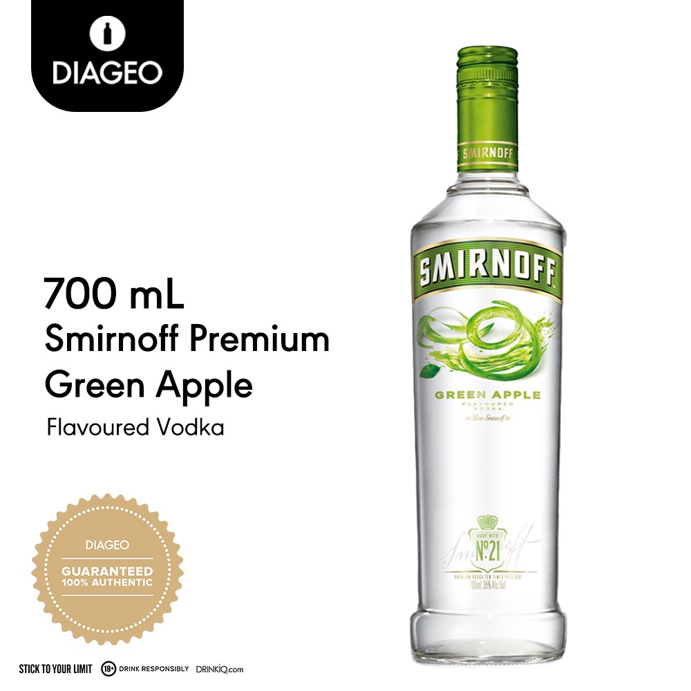 Smirnoff Premium Green Apple Flavored Vodka 700ml | Shopee Philippines