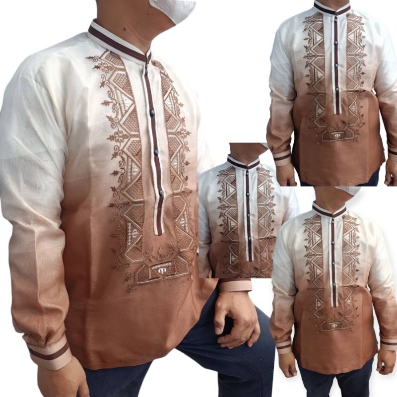 Barong Tagalog Modern barong with linning piña organza embroidery ...