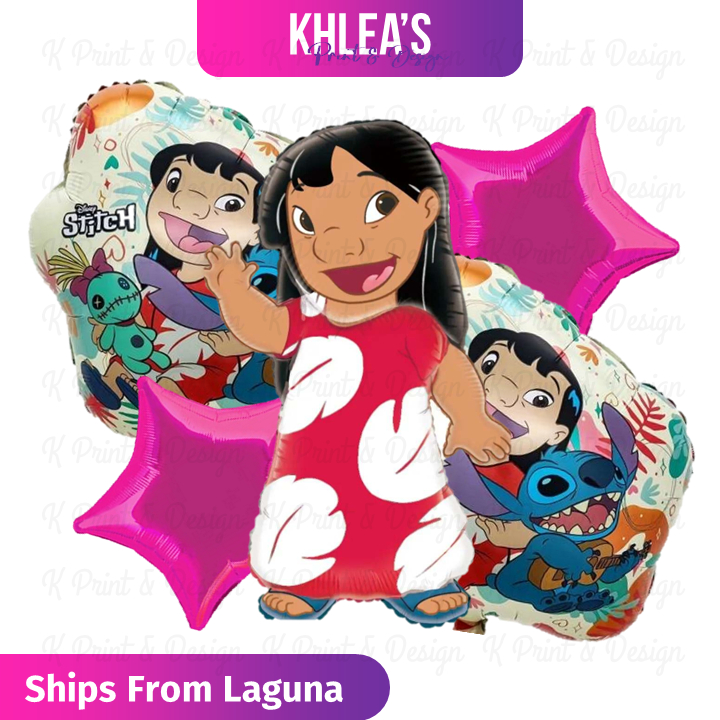 5pcs. Lilo and Stitch Birthday Party Theme Balloons | Shopee Philippines