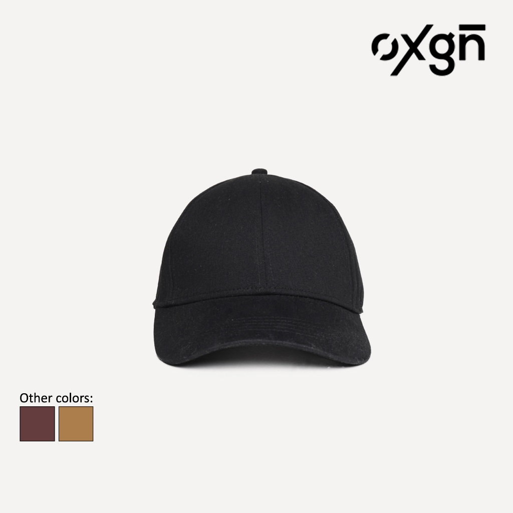 OXGN X Curved Cap For Men And Women (Black/Deep/Tan) | Shopee Philippines