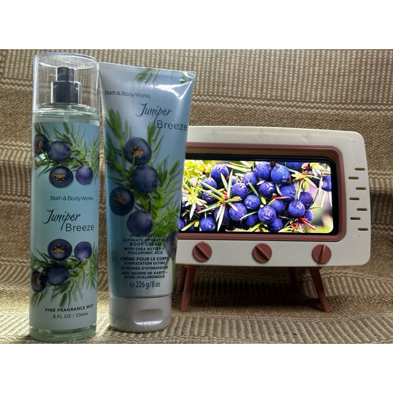 Juniper Breeze Fine Fragrance Mist and Body Cream by B&B works (set ...