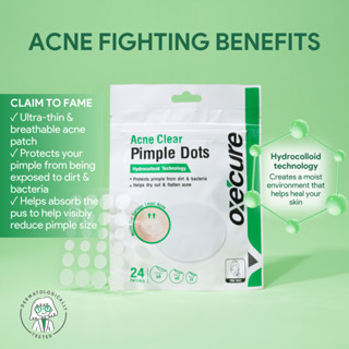 OXECURE Acne Clear Pimple Dots (24 patches) Bundle of 3 | Shopee ...