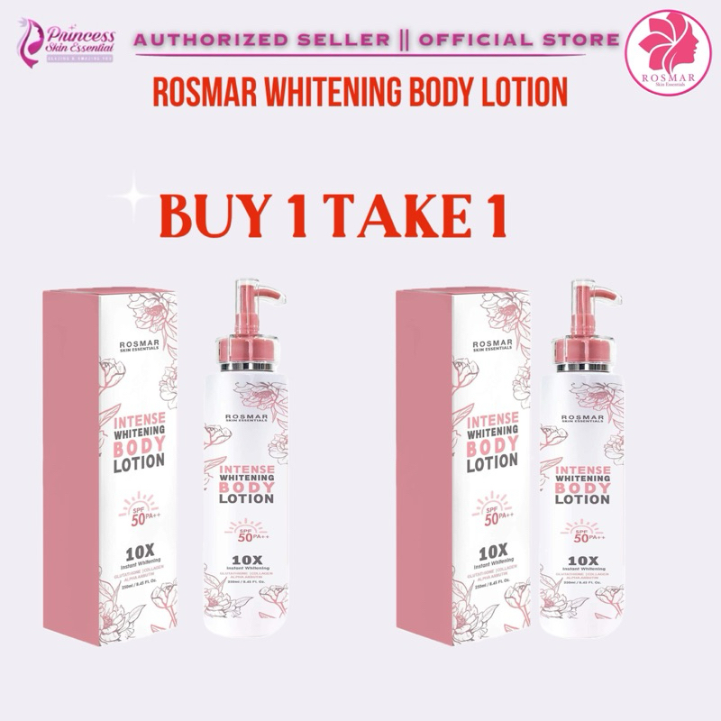 ROSMAR B1T1 WHITENING BODY LOTION WITH SPF 50PA+++ | Shopee Philippines