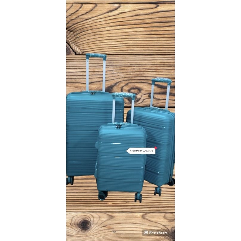 pp polypropylene Prosperity Luggage set 3in1 18"22"26" inches fully ...