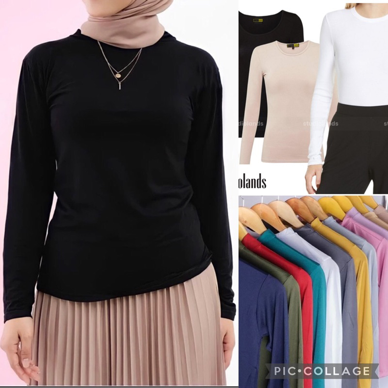 longsleeve inner shirt tshirt uniform inner | Shopee Philippines