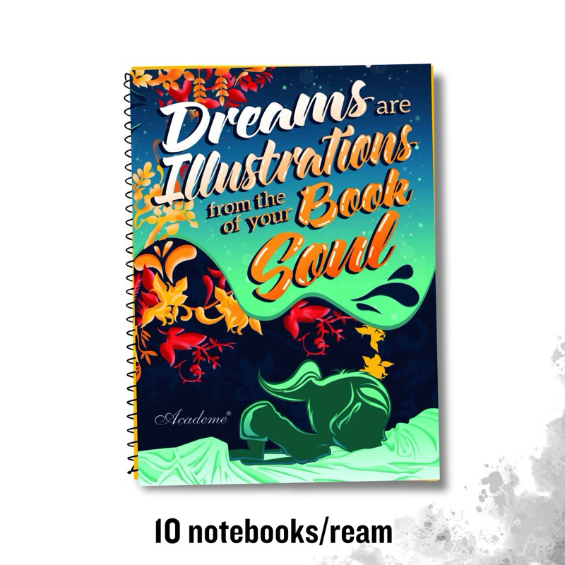 1 REAM/10PCS Academe Notebooks, Inspired/Wizdom Series | Shopee Philippines