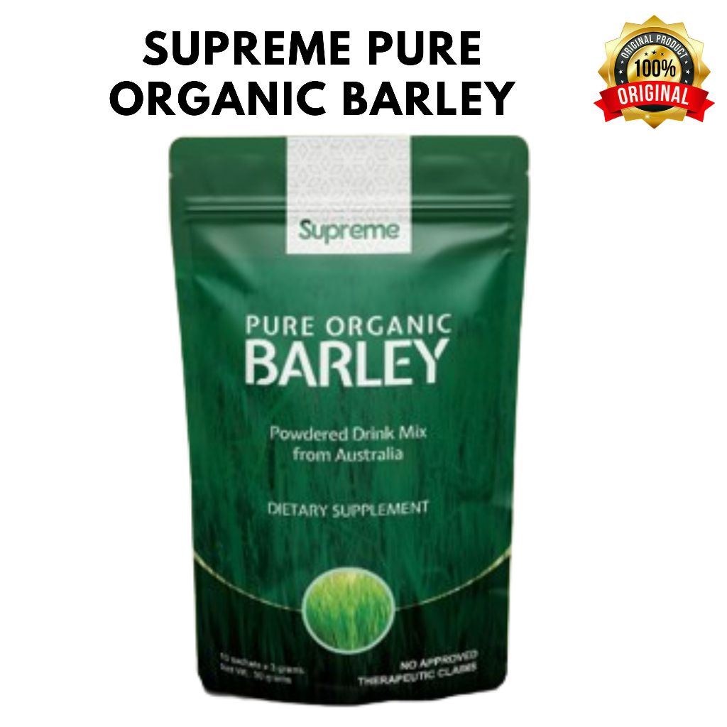 100% Authentic Supreme Pure Organic Barley Powdered Drink Mix | Shopee ...