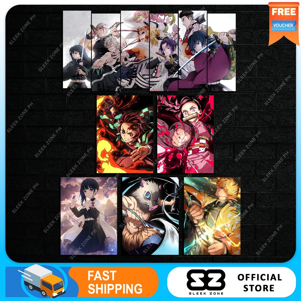 Demon Slayer Anime Photo Tiles/Poster/Photo Wall Decor on Sintra Board ...