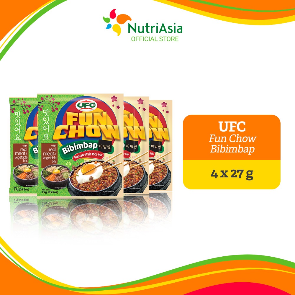 UFC Fun Chow Korean-Style Rice Mix Bibimbap 27g Bundle of 4 | Shopee ...