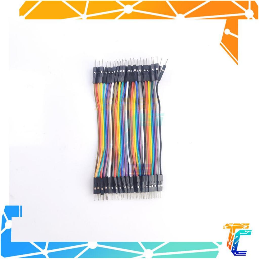 40pcs 10cm Male to Male Breadboard connecting Jumper Wires Dupont Wire ...