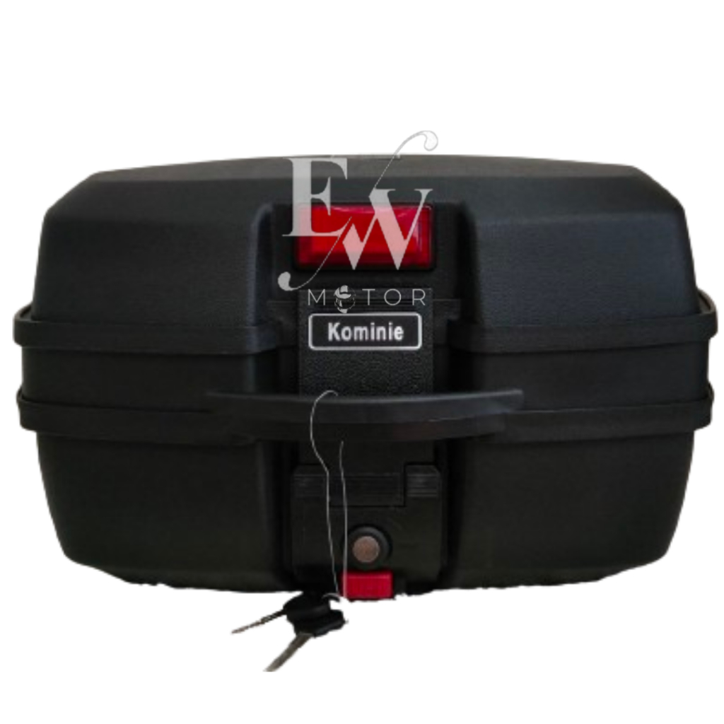 KOMINIE MOTORCYLE TOP BOX PLASTIC 32L & 45L BLACK & CARBON | Shopee ...