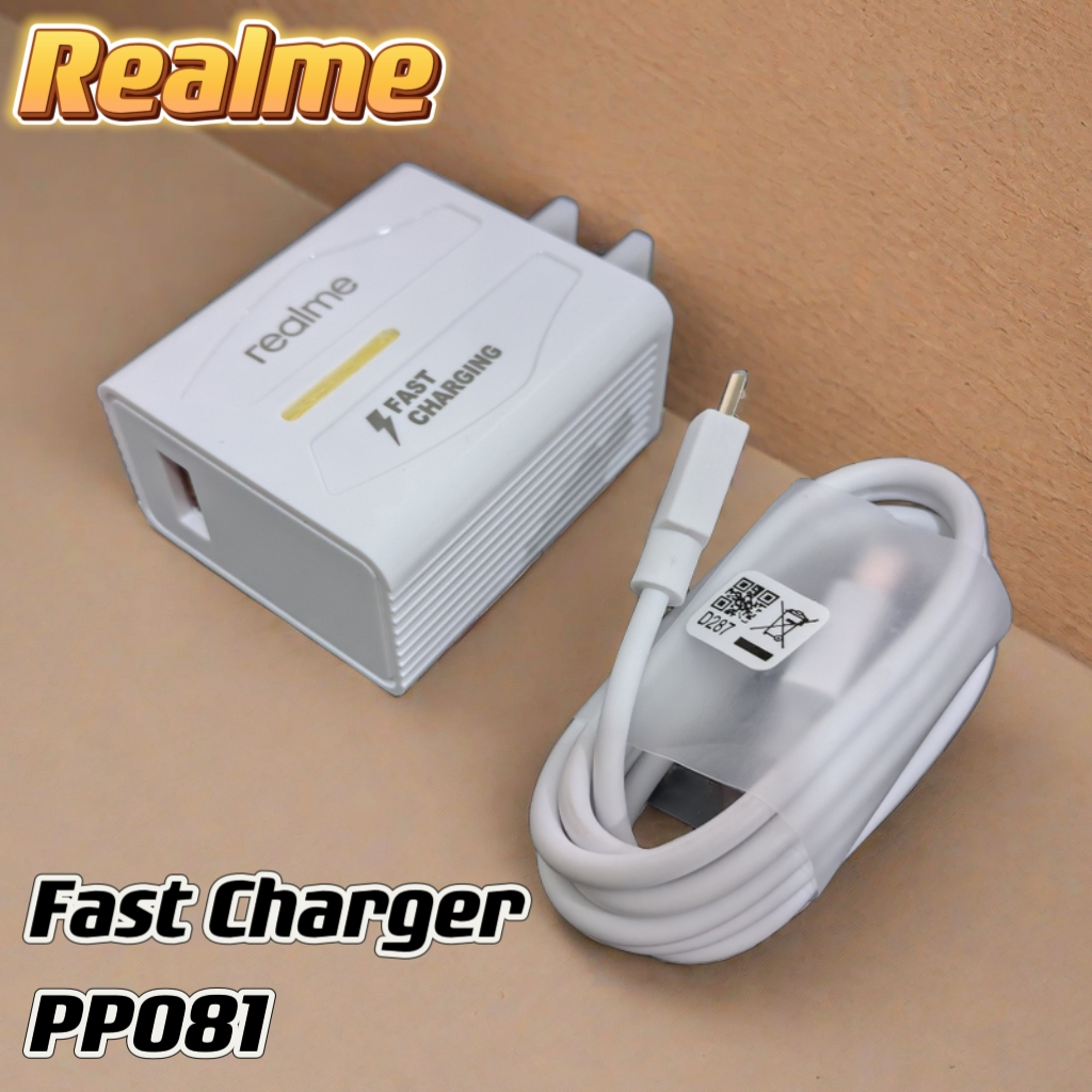 PP081 Realme 2.4A Quick Charger Super Fast Charger + Usb Cable For ...
