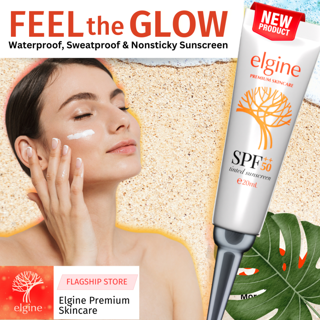 ELGINE PREMIUM SUNSCREEN - Tinted Face Sunscreen with SPF 50 for ...