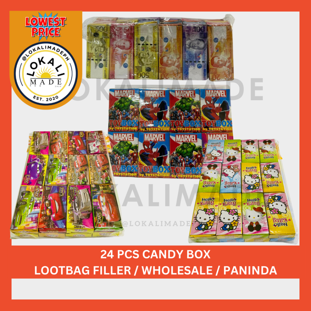 24 PCS Candy Box Lootbag Filler Wholesale Paninda, Loot Bag for Girl ...