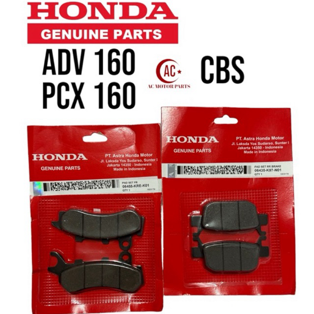 PCX 160 HONDA PCX 160 CBS BRAKE PAD (NON ABS) GENUINE | Shopee Philippines